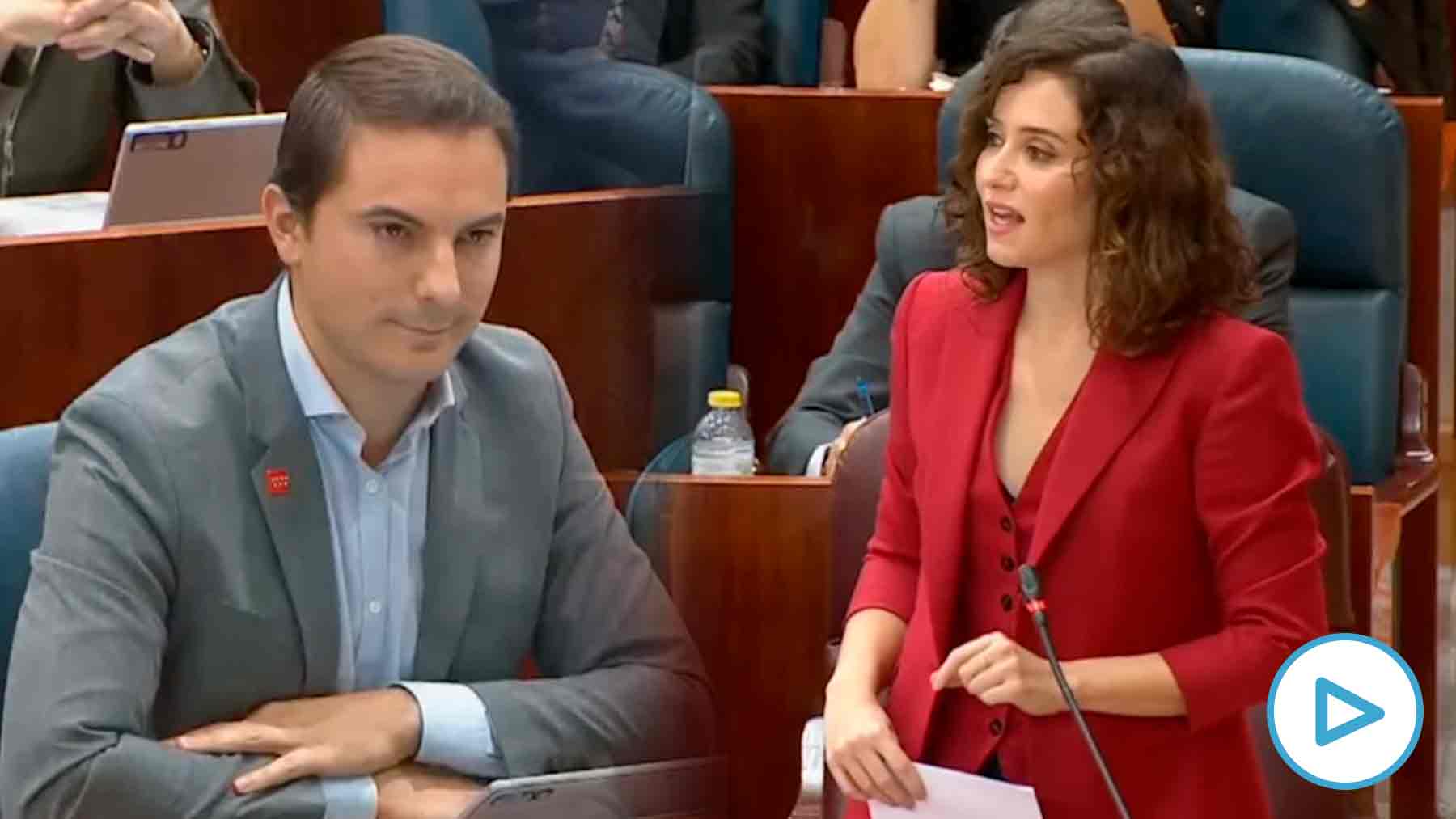 Isabel Díaz Ayuso a Juan Lobato: "Recurren a la Sanidad para boicotearnos"