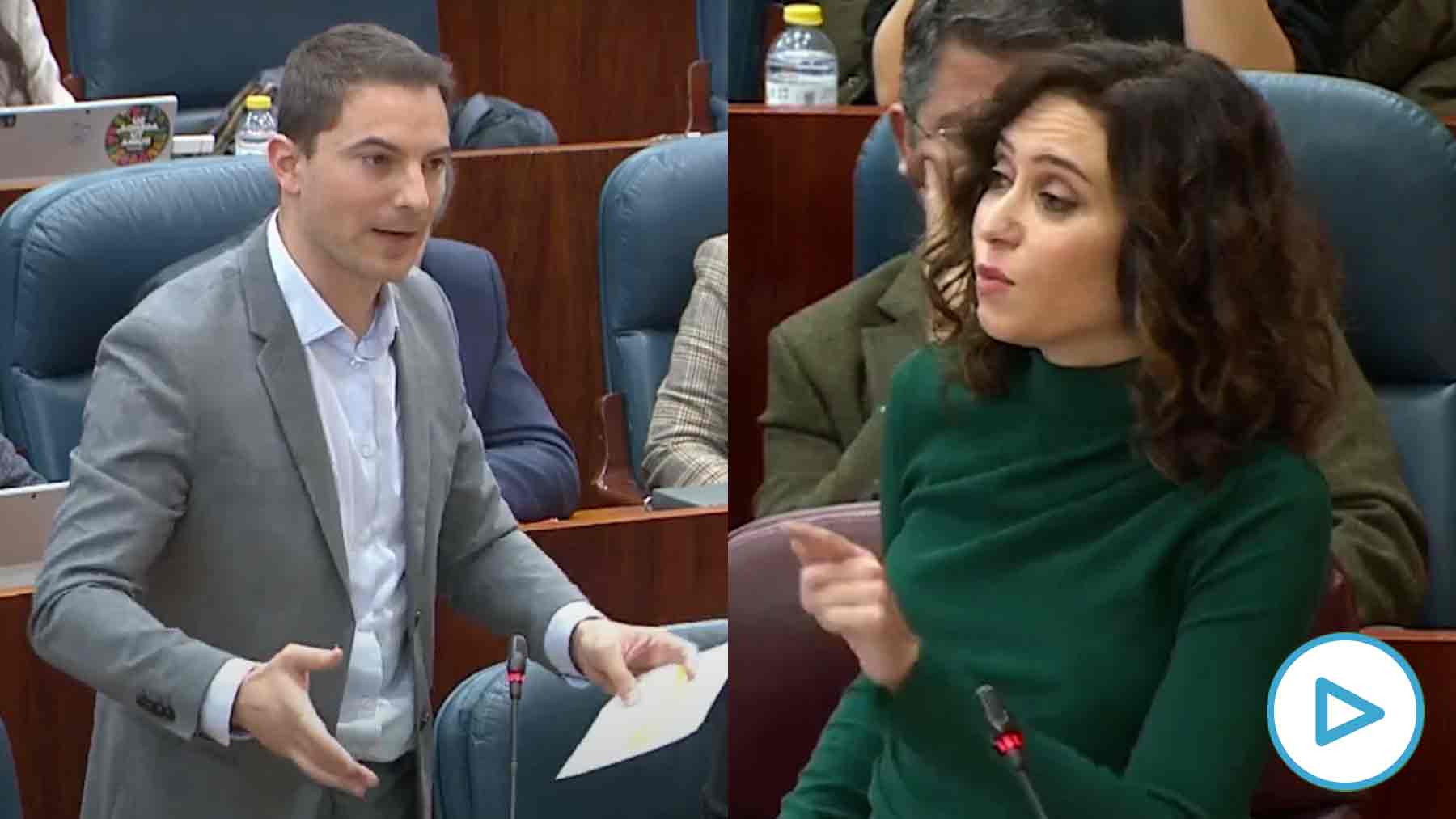 Repaso de Isabel Díaz Ayuso a Juan Lobato en su primer cara a cara del ...