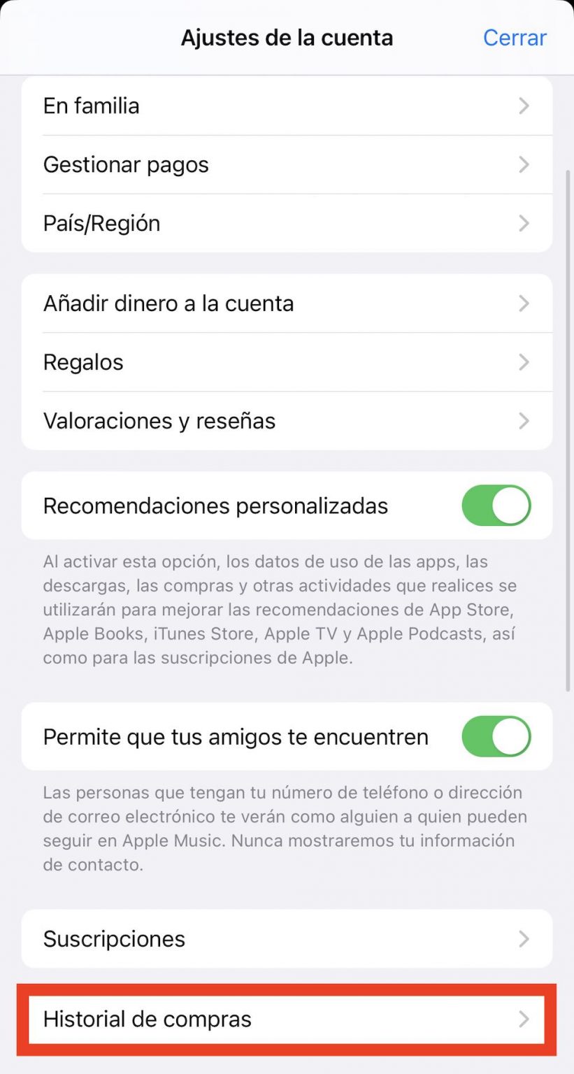 Cómo consultar tu historial de compras de apps en un iPhone