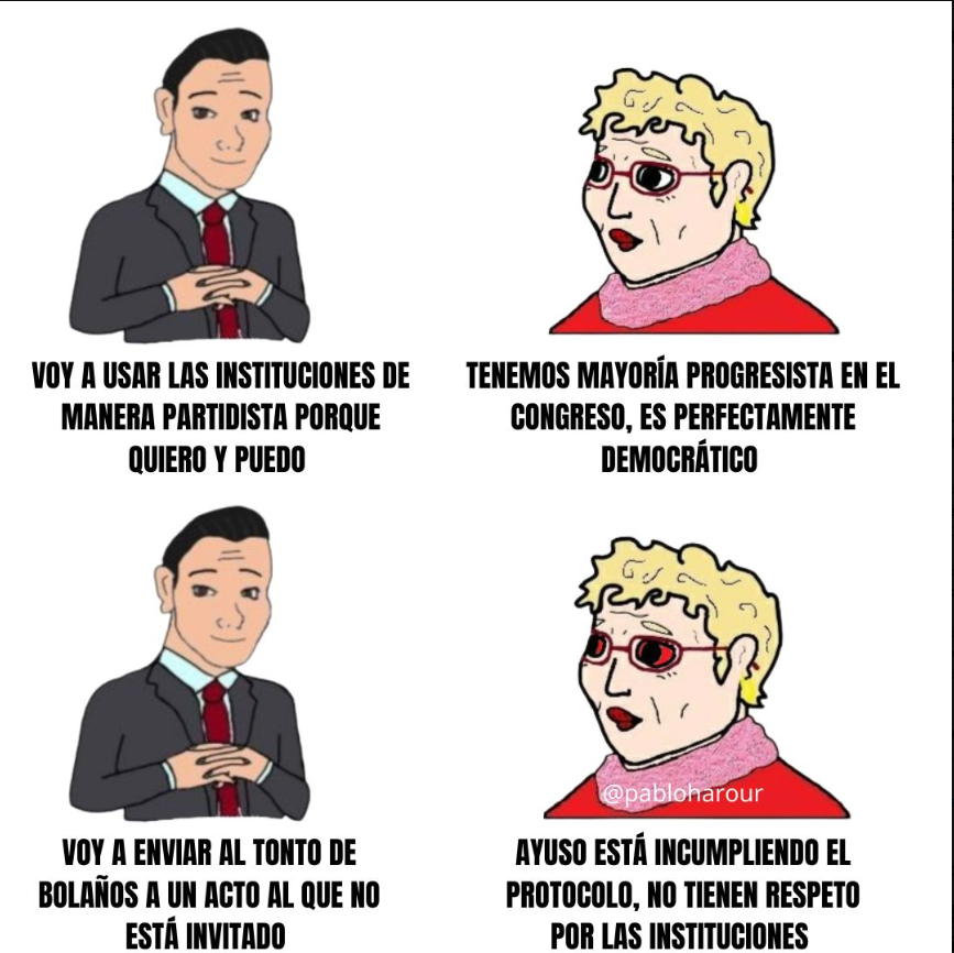Los mejores memes de Félix Bolaños intentando colarse en los actos del ...