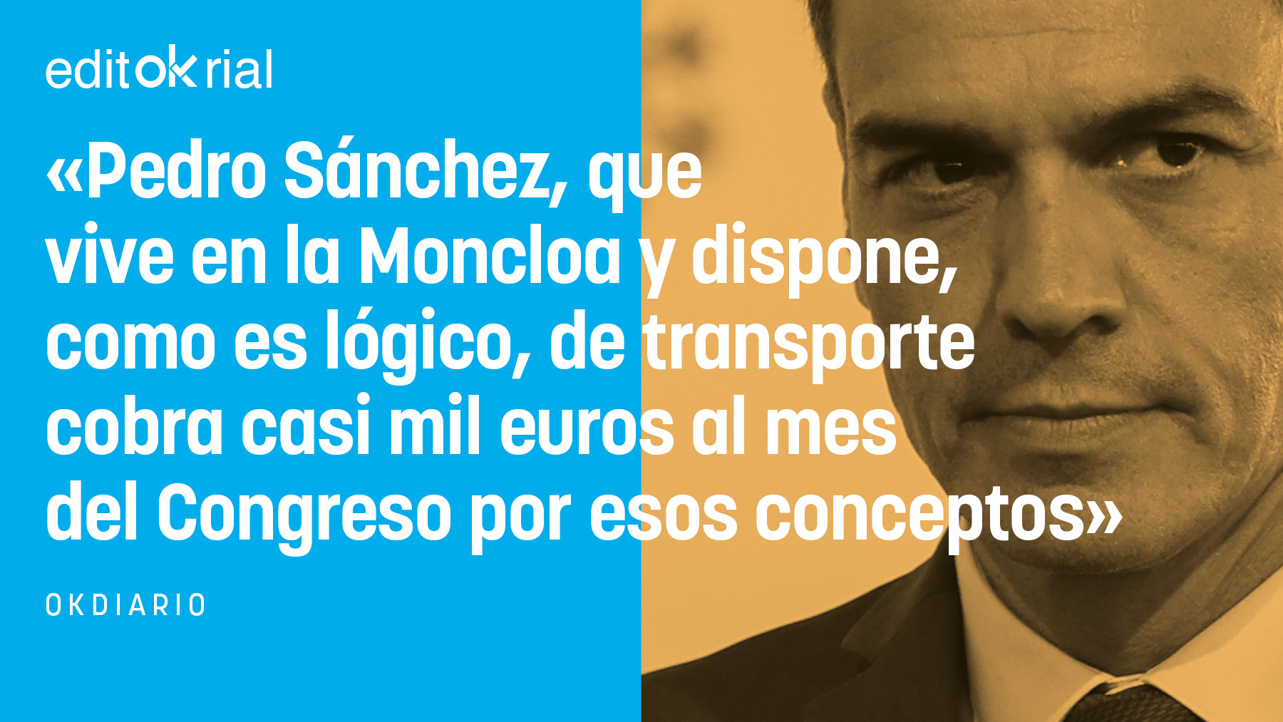 Sánchez se ha llevado del Congreso casi 50.000 euros por la cara