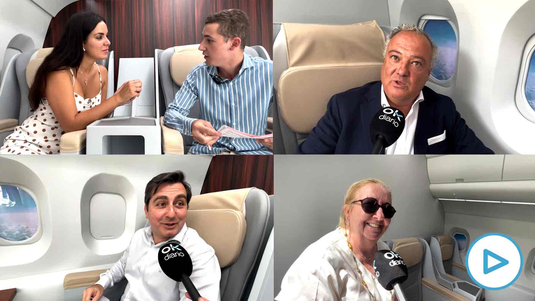 Los madrileños disfrutan de la réplica del Falcon de Sánchez: "Yo me ...