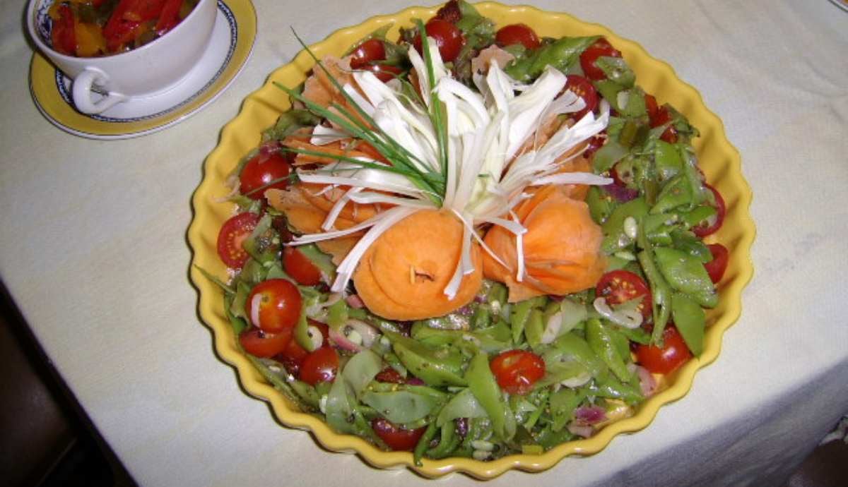 Ensalada caribeña de chauchas