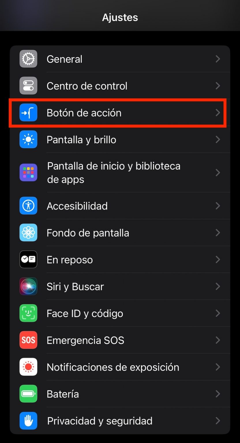 Así se configura el botón de acción del iPhone 15 Pro