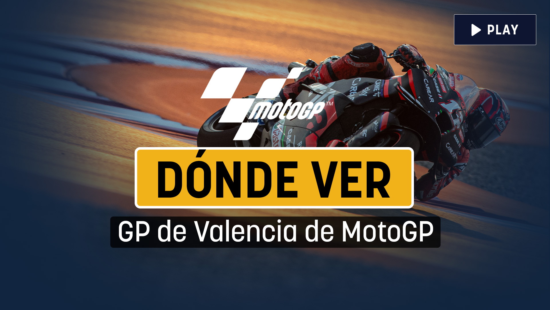 MotoGP Valencia 2023: horario, dónde ver online en vivo y por TV en ...