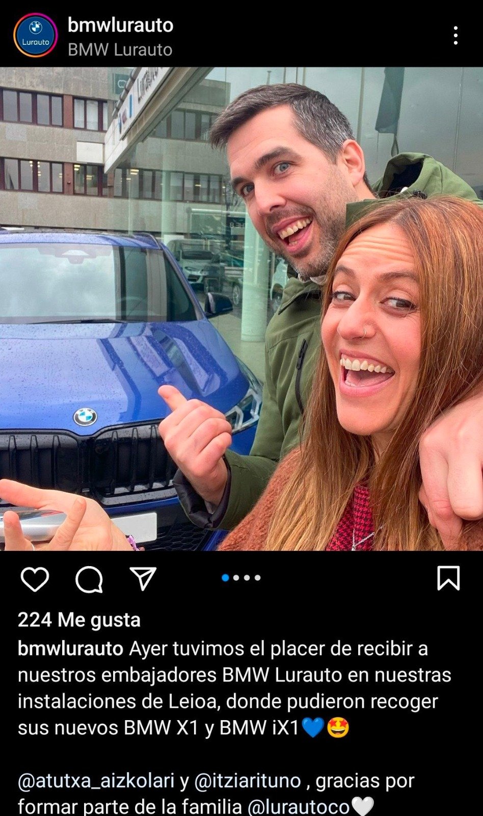 BMW Lurauto cesa su colaboración con Itziar Ituño tras su participación en una manifestación ...