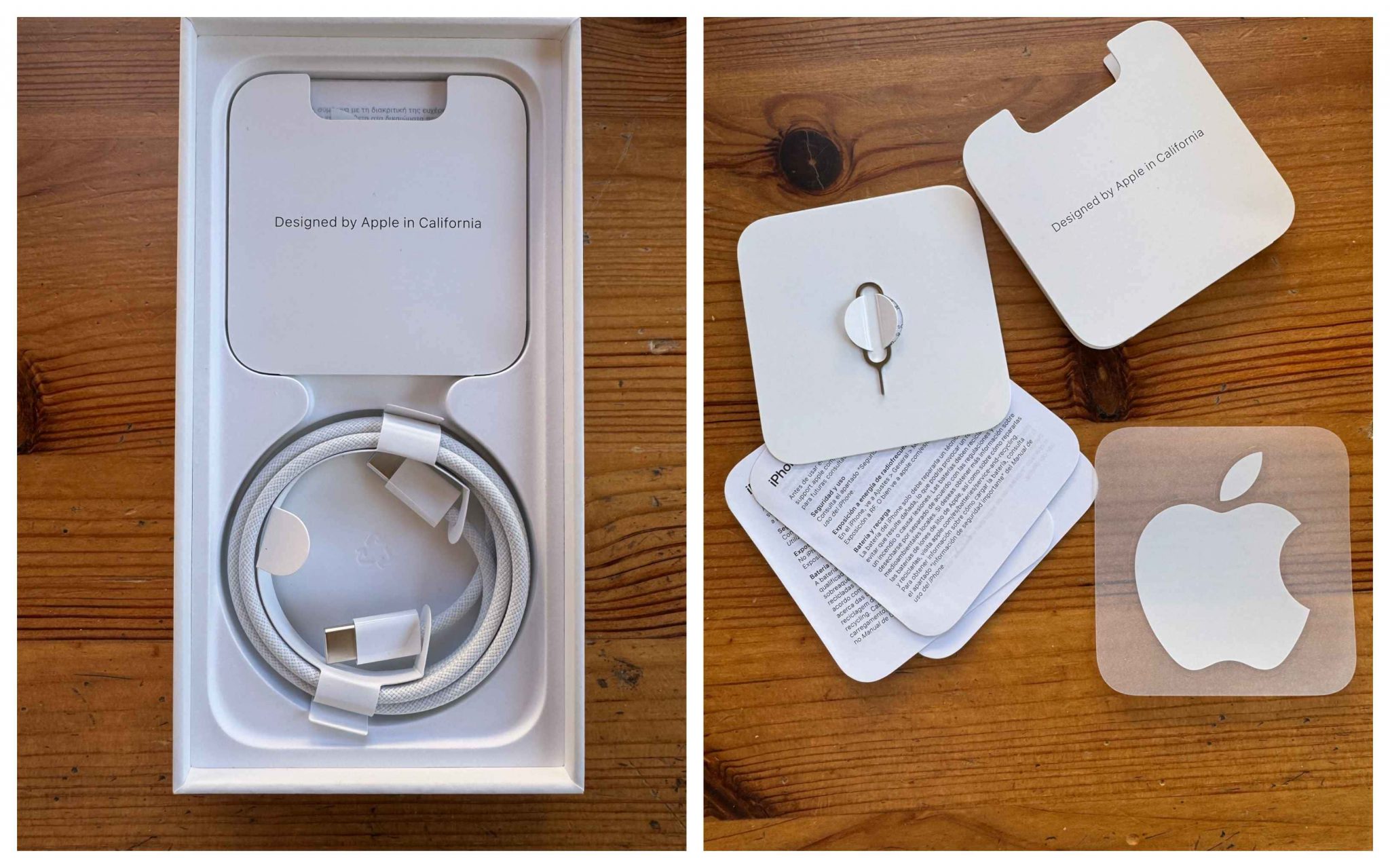 Me quiero comprar un iPhone, ¿cuál es el contenido de la caja?