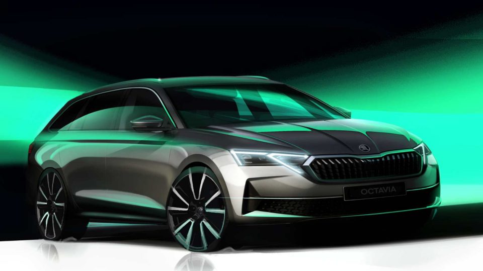 Skoda desvela los primeros bocetos del nuevo Octavia