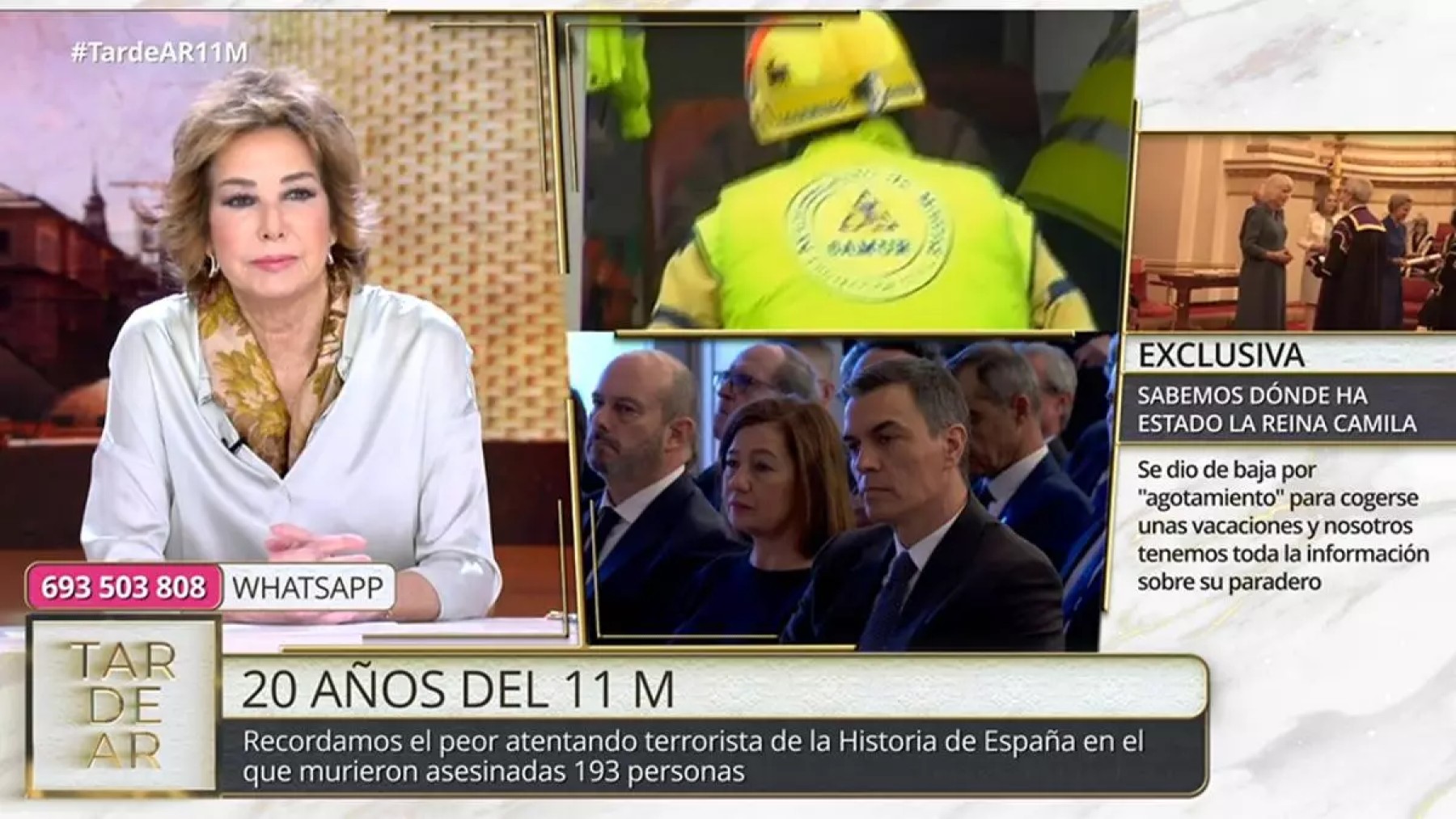 Ana Rosa Quintana arrasa en audiencia con su reflexión sobre el 11-M ...