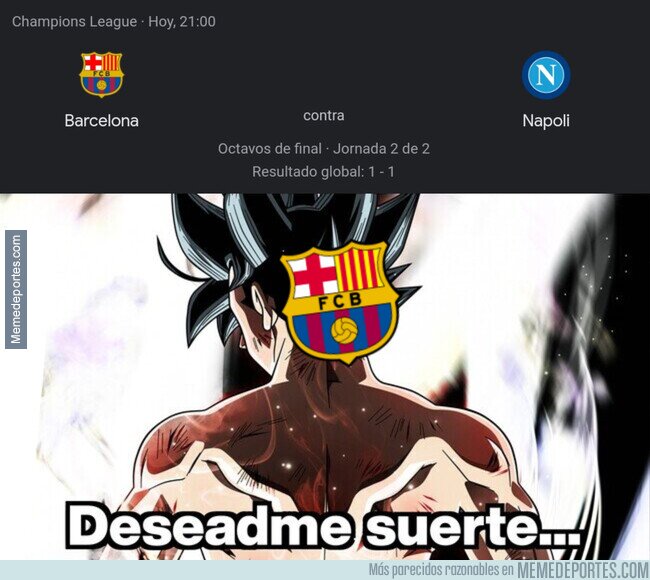 Los mejores memes del Barcelona-Nápoles de la vuelta de octavos de ...