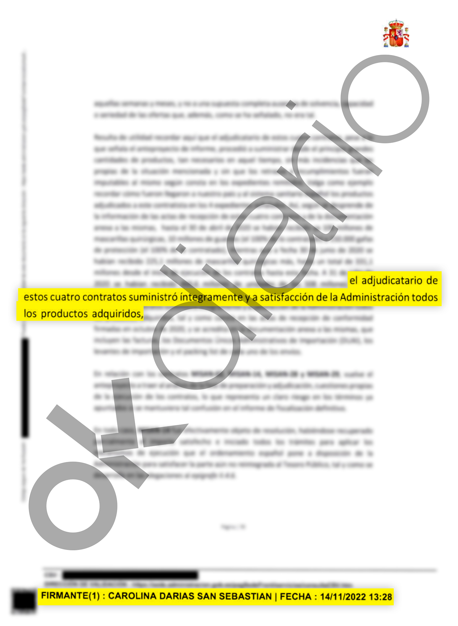 El Gobierno presionó a los auditores del Estado para ocultar el caso de ...