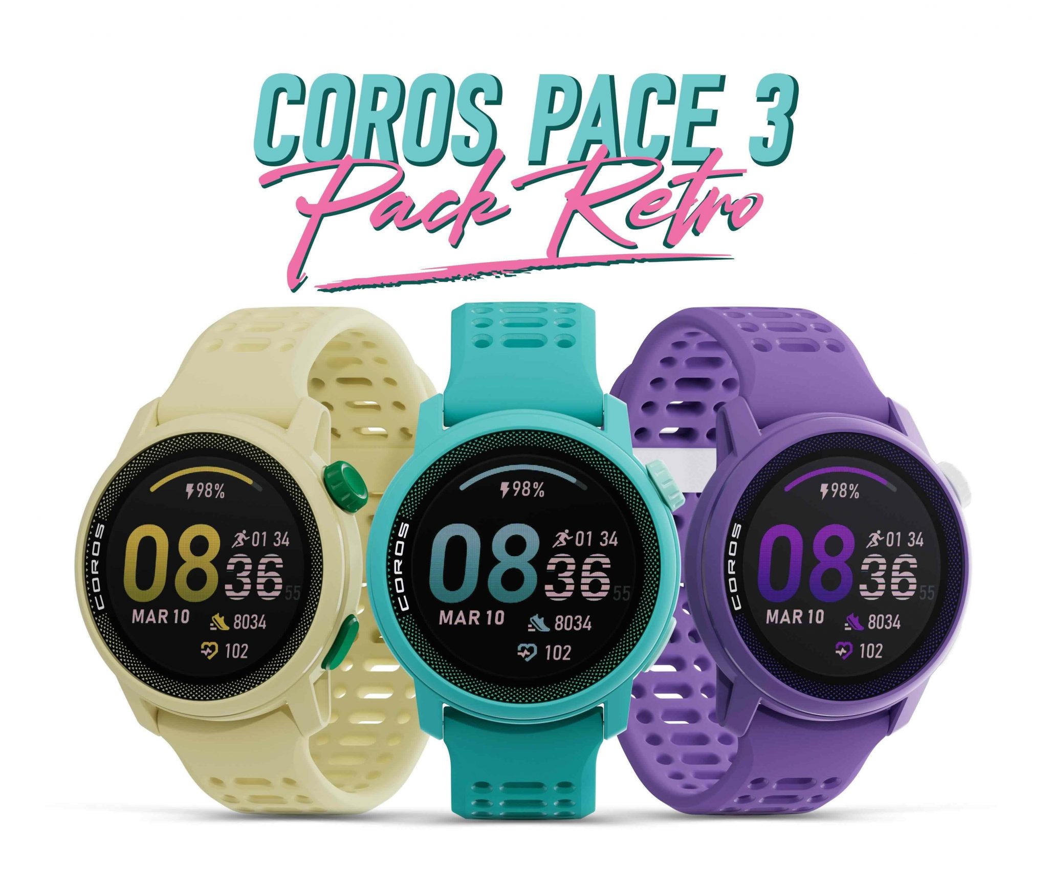 Descubre los nuevos colores retro del COROS Pace 3 para este verano