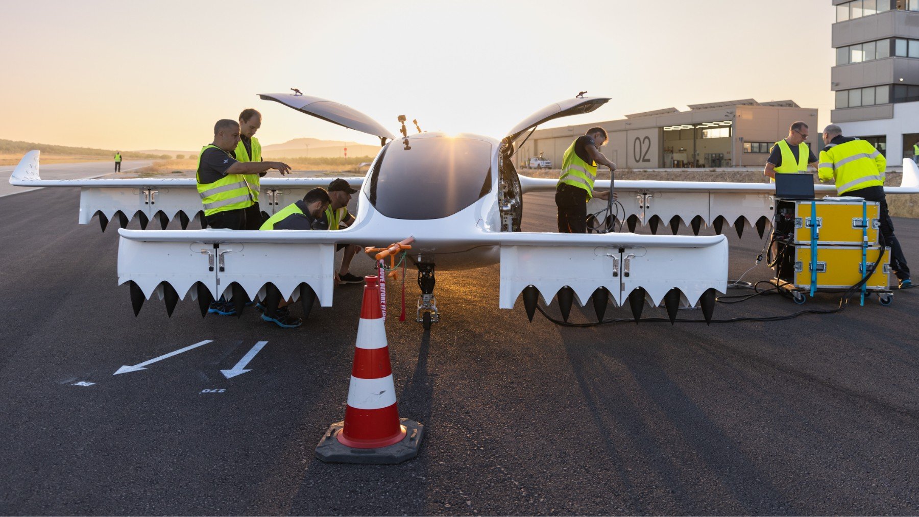 Construyen en Alemania el banco de pruebas para aerotaxis eléctricos