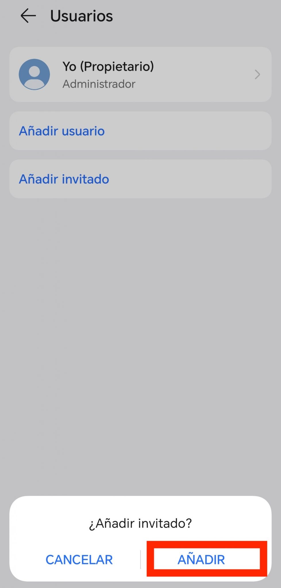 Cómo crear un usuario invitado en un móvil Android
