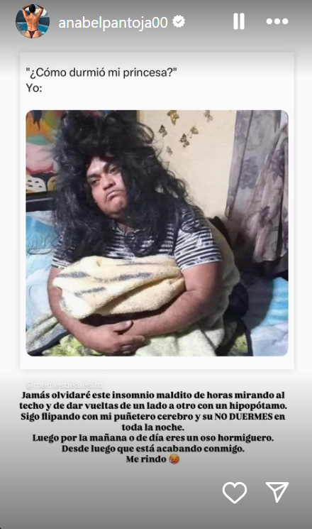 Anabel Pantoja desvela uno de los problemas que está teniendo durante ...