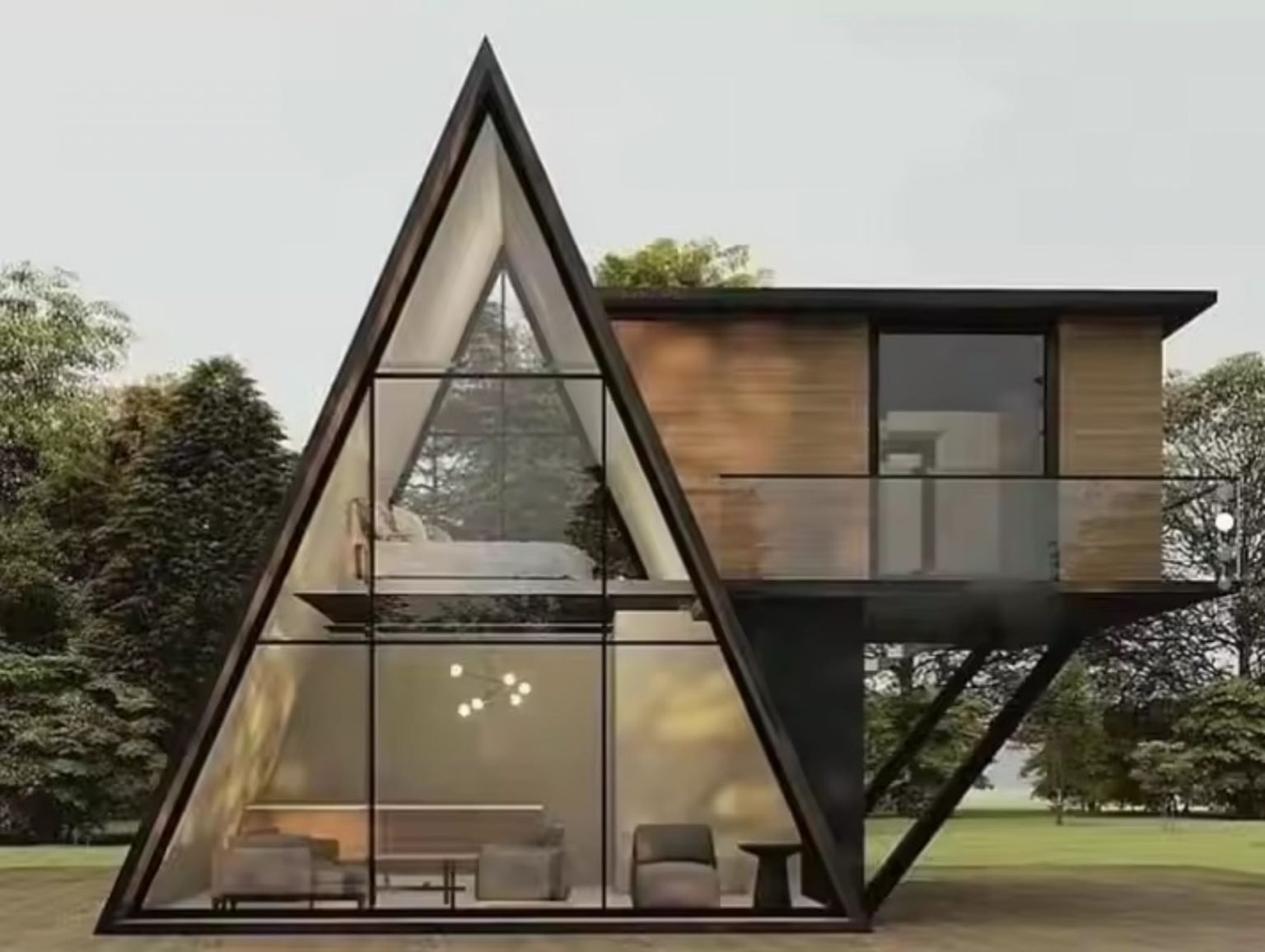 Parece de película pero esta casa prefabricada es real y cuesta 1.200 euros