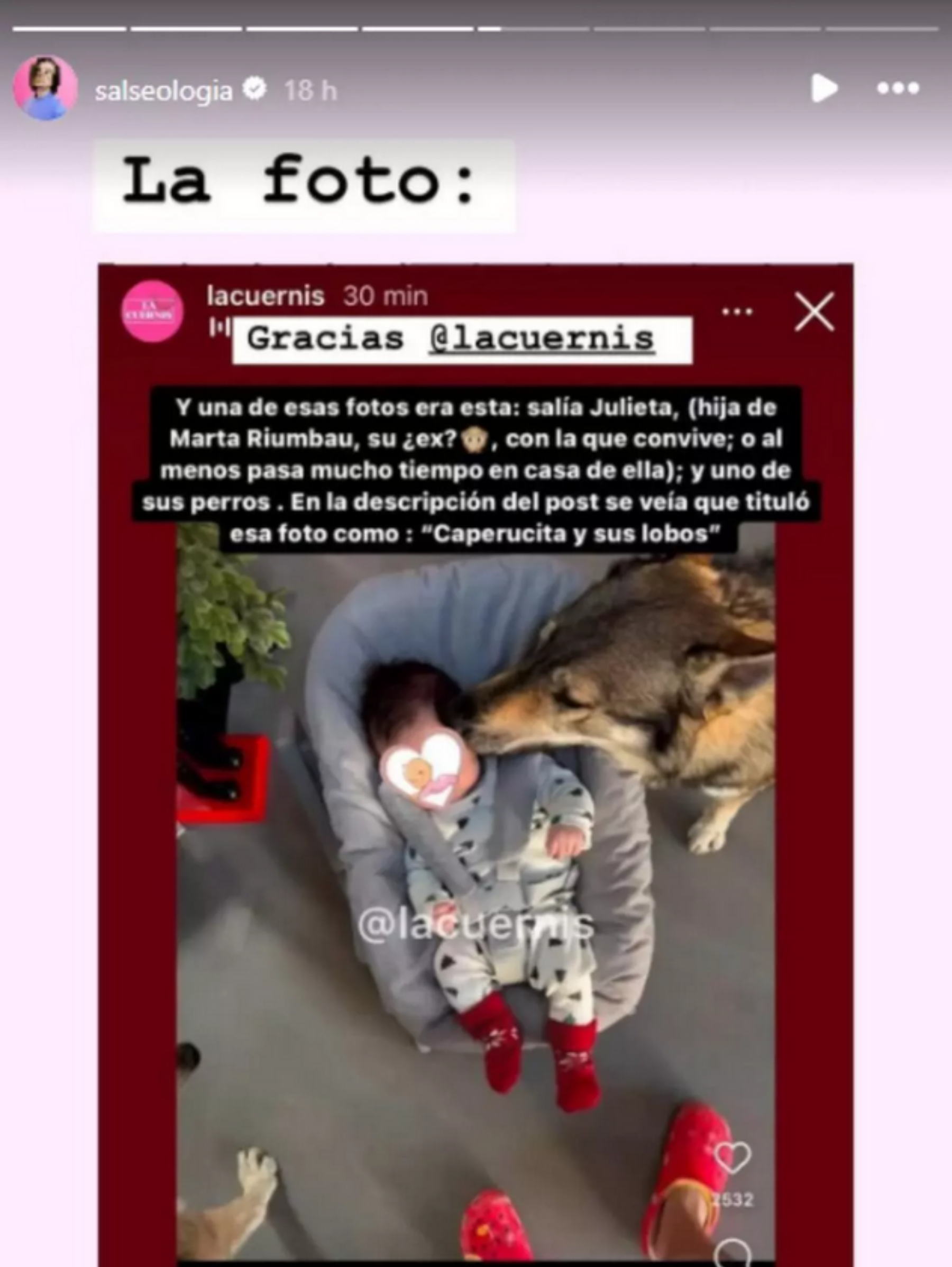 Lío entre Matamoros y Marta: sube una foto del bebé y la borra a los ...