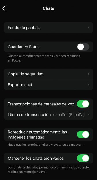 Cómo activar la transcripción de mensajes de voz en WhatsApp