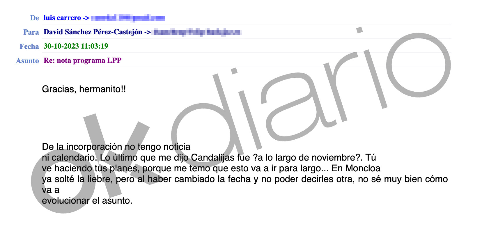 El dato que acorrala a David Sánchez: pidió a cargos de la Diputación ...