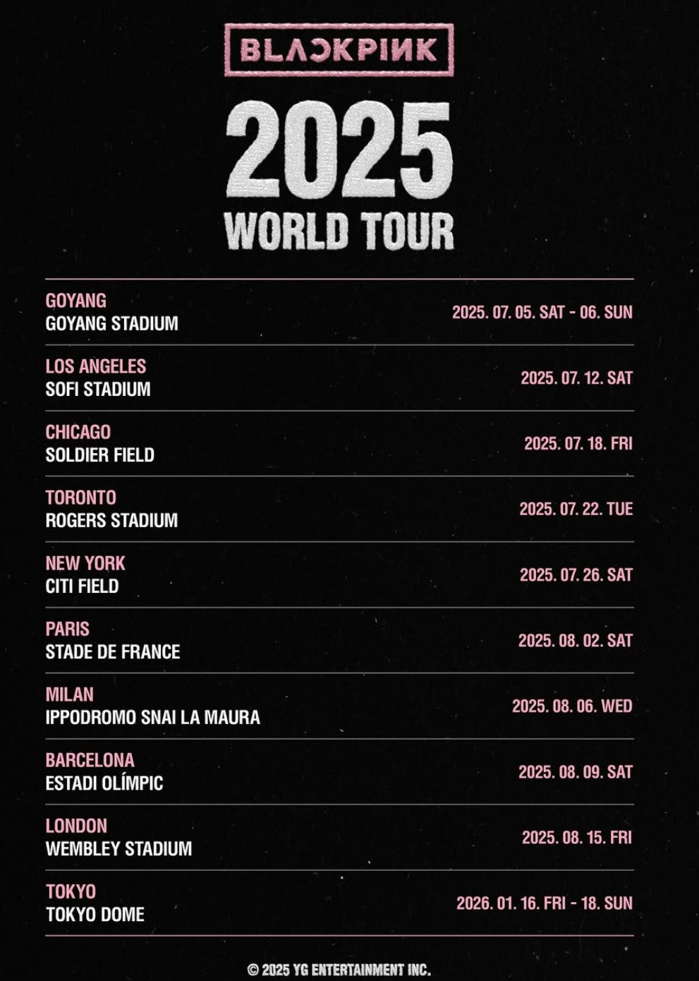 BLACKPINK confirma un concierto en España: fecha y entradas