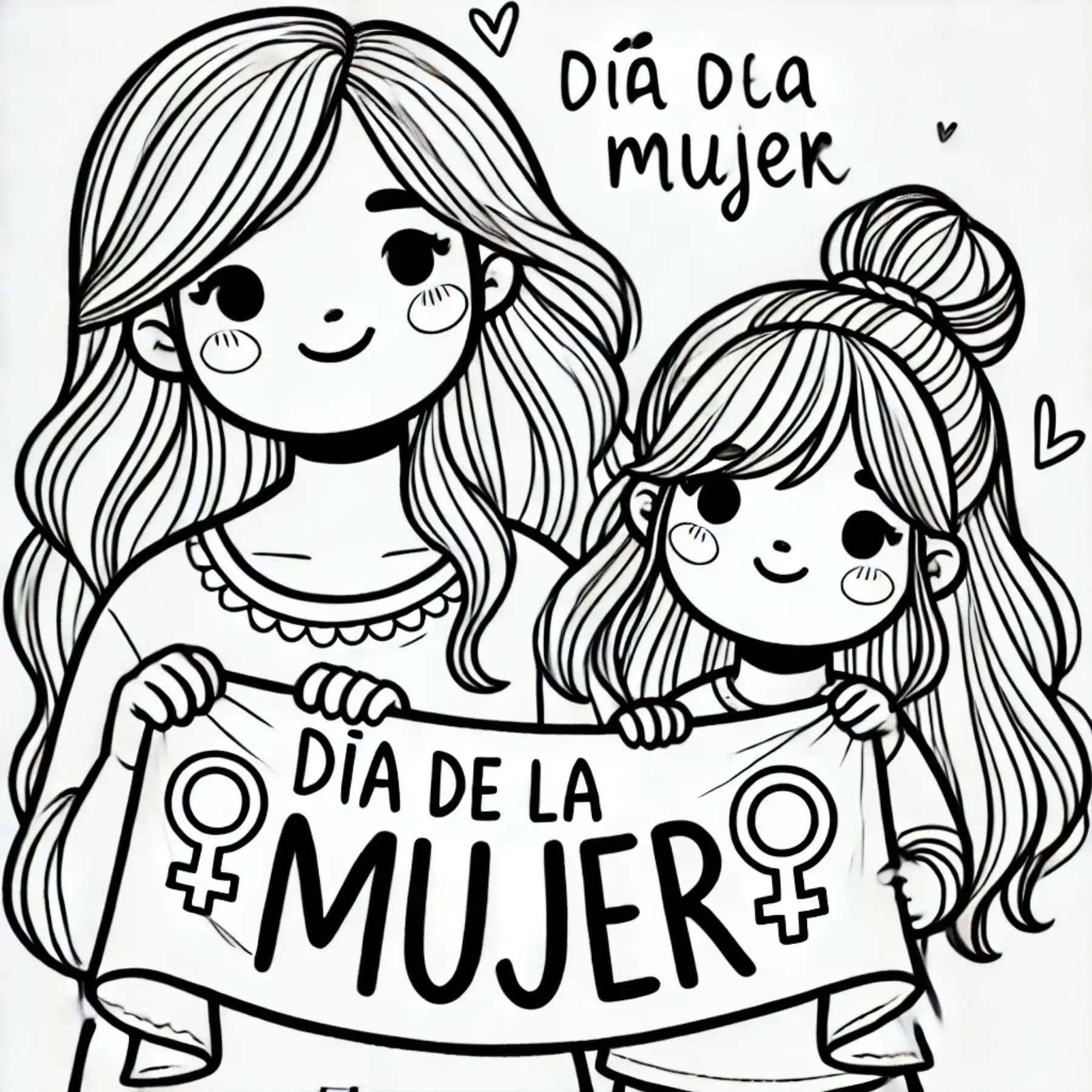 Dibujos y manualidades para niños por el Día de la Mujer 2025