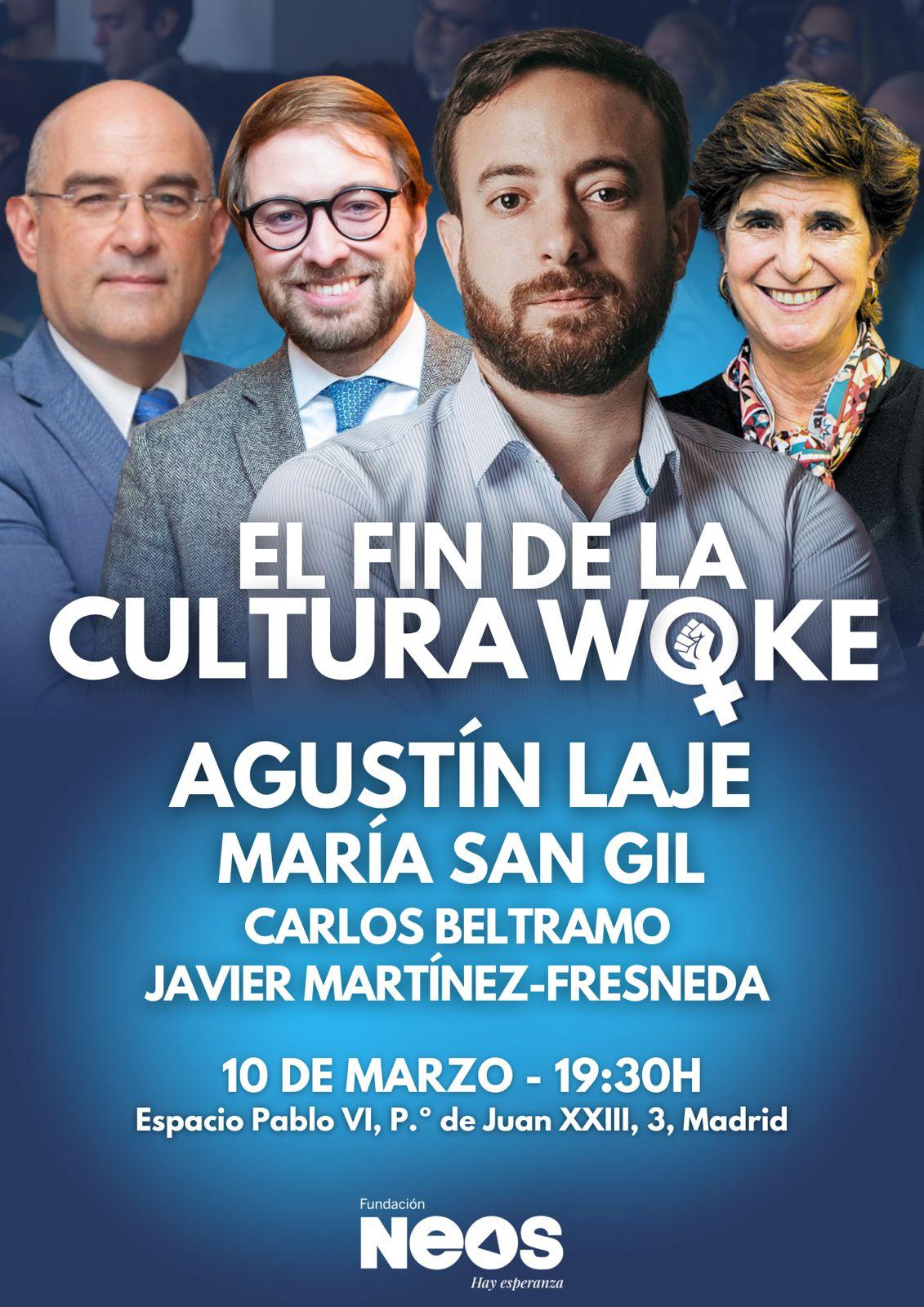 NEOS presenta el coloquio 'El fin de la cultura woke' el próximo 10 de marzo