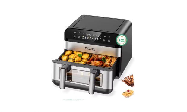 Esta freidora doble de aire de 10 litros es lo que tu cocina necesita y ...