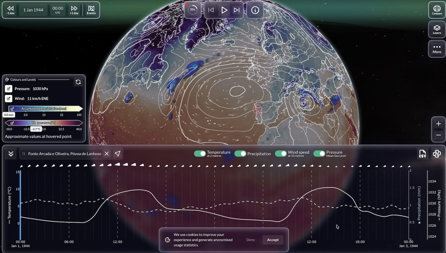 Weather Replay es la web para ver qué tiempo hacía en cualquier lugar ...