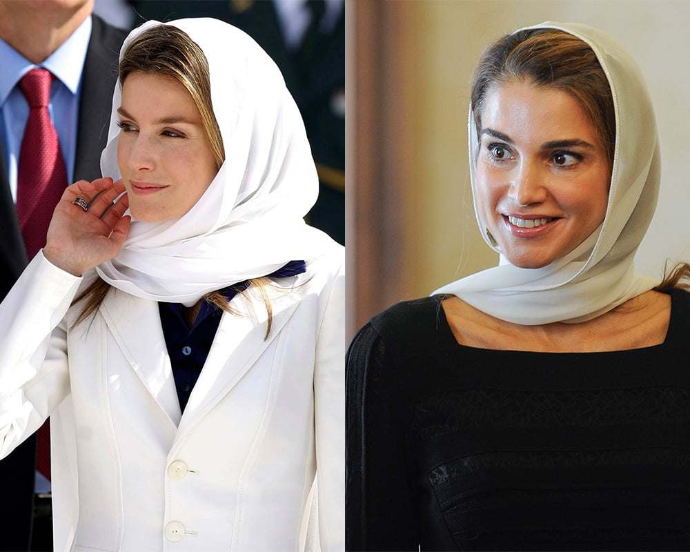 La reina Letizia se inspira en los looks de Rania de Jordania