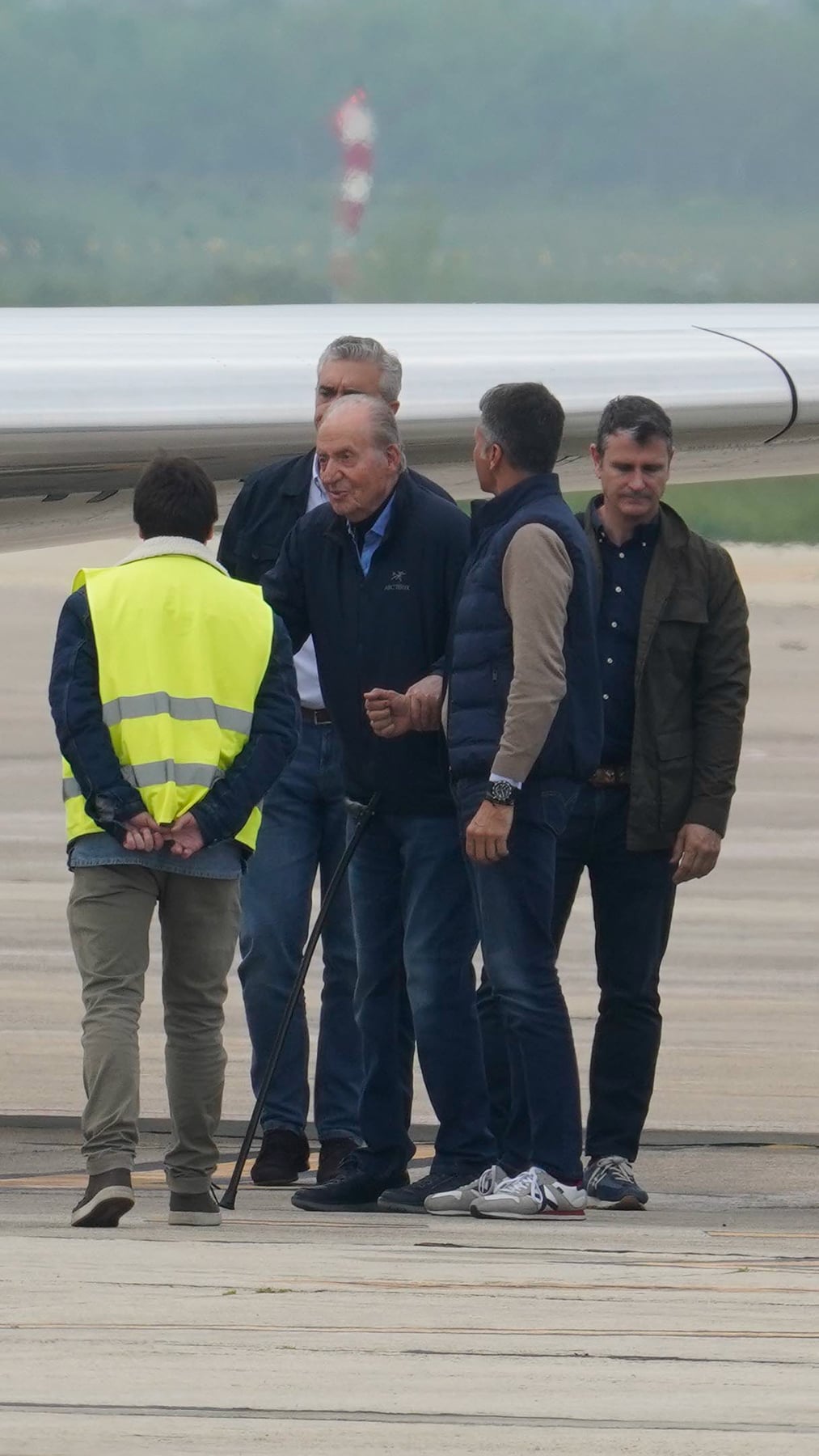 Juan Carlos I abandona Vitoria con la duda de su próximo destino