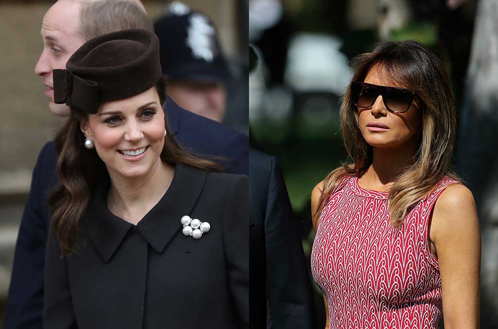 Melania Trump vs. Kate Middleton | Las dos caras del Domingo de Pascua
