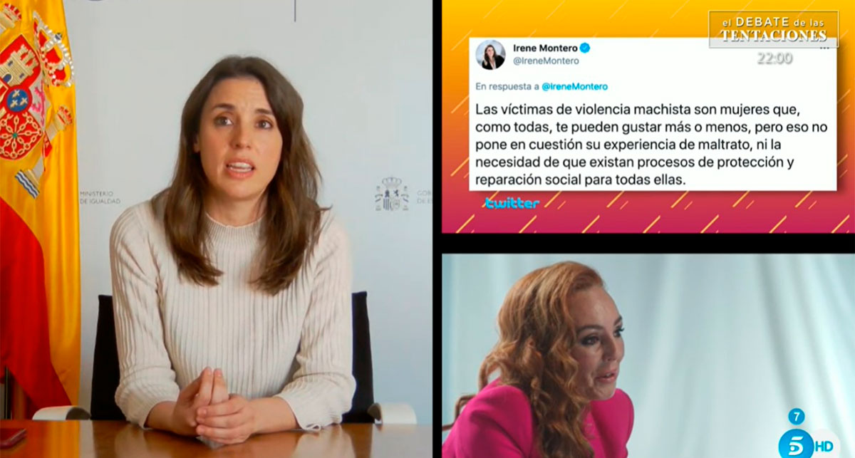 Irene Montero (Podemos), en Sálvame: "Rocío Carrasco ha sido valiente"