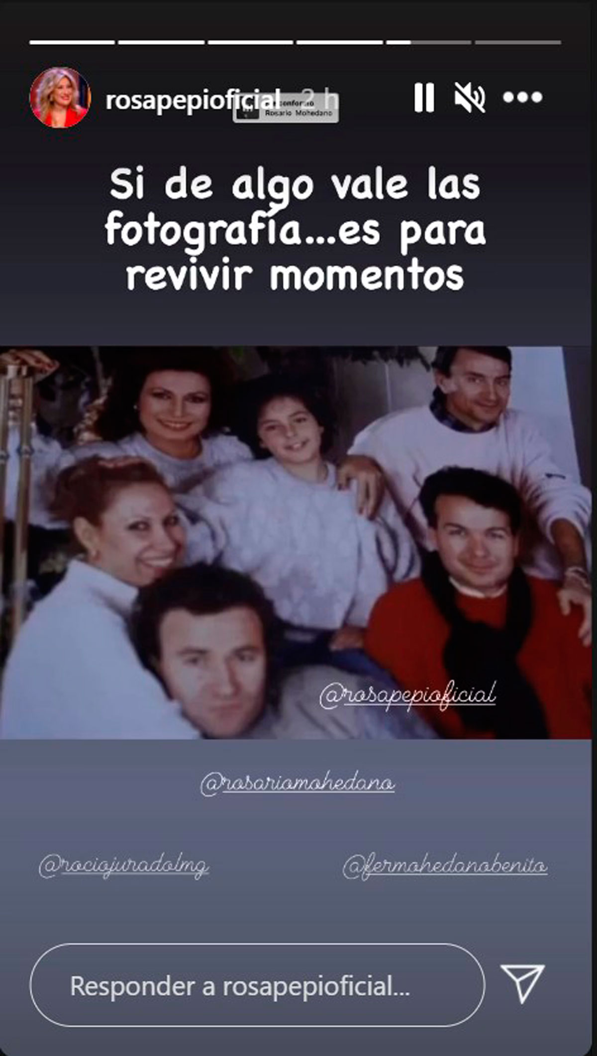 El sutil acercamiento de Rosa Benito hacia su sobrina Rocío Carrasco