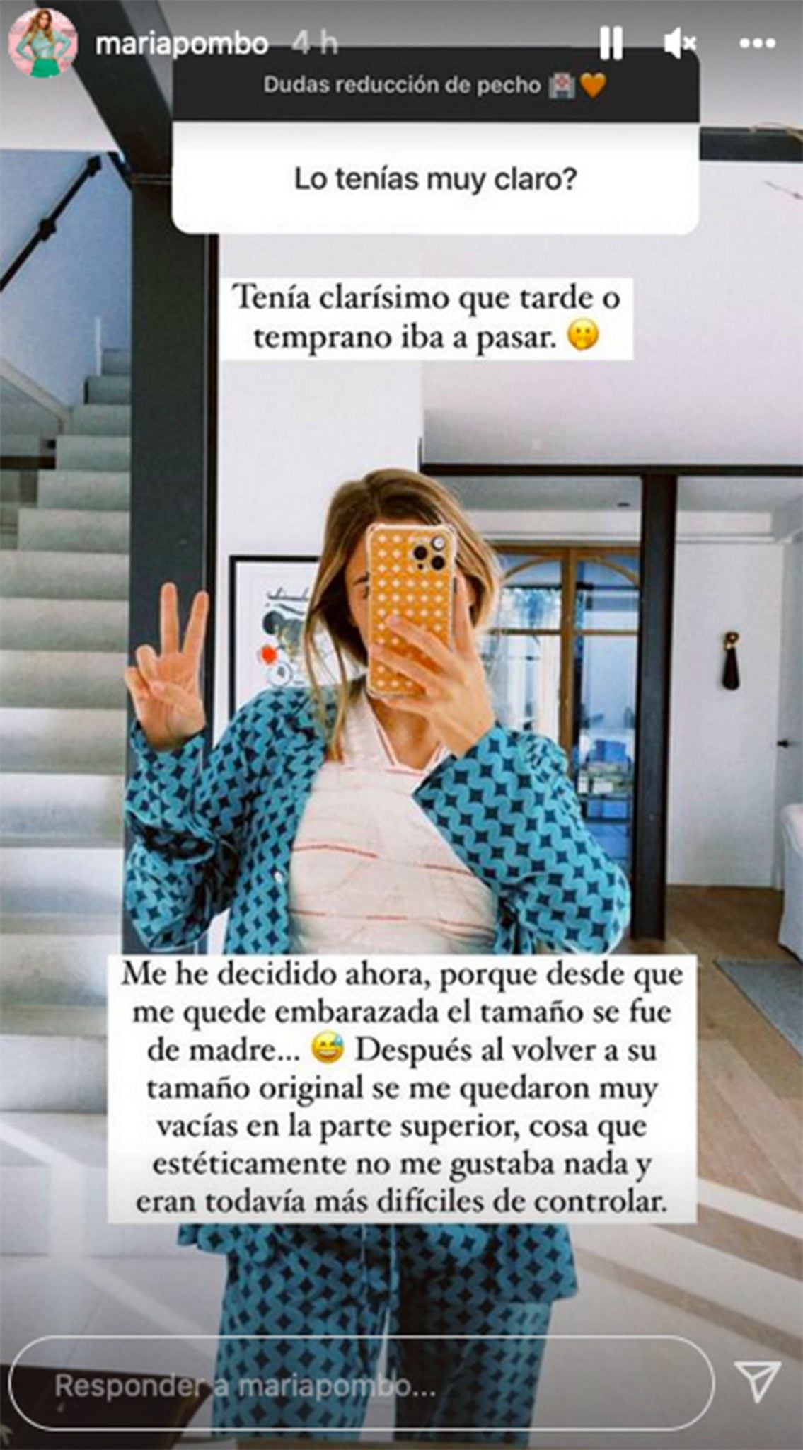 María Pombo revela todos los detalles de su operación de pecho