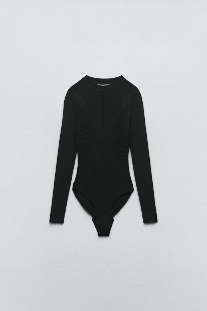 Un body de punto para una noche especial, el body de Zara que ...