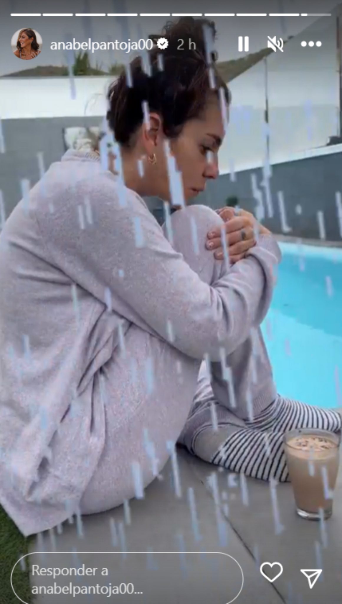 Anabel Pantoja: una imagen triste en su lugar favorito