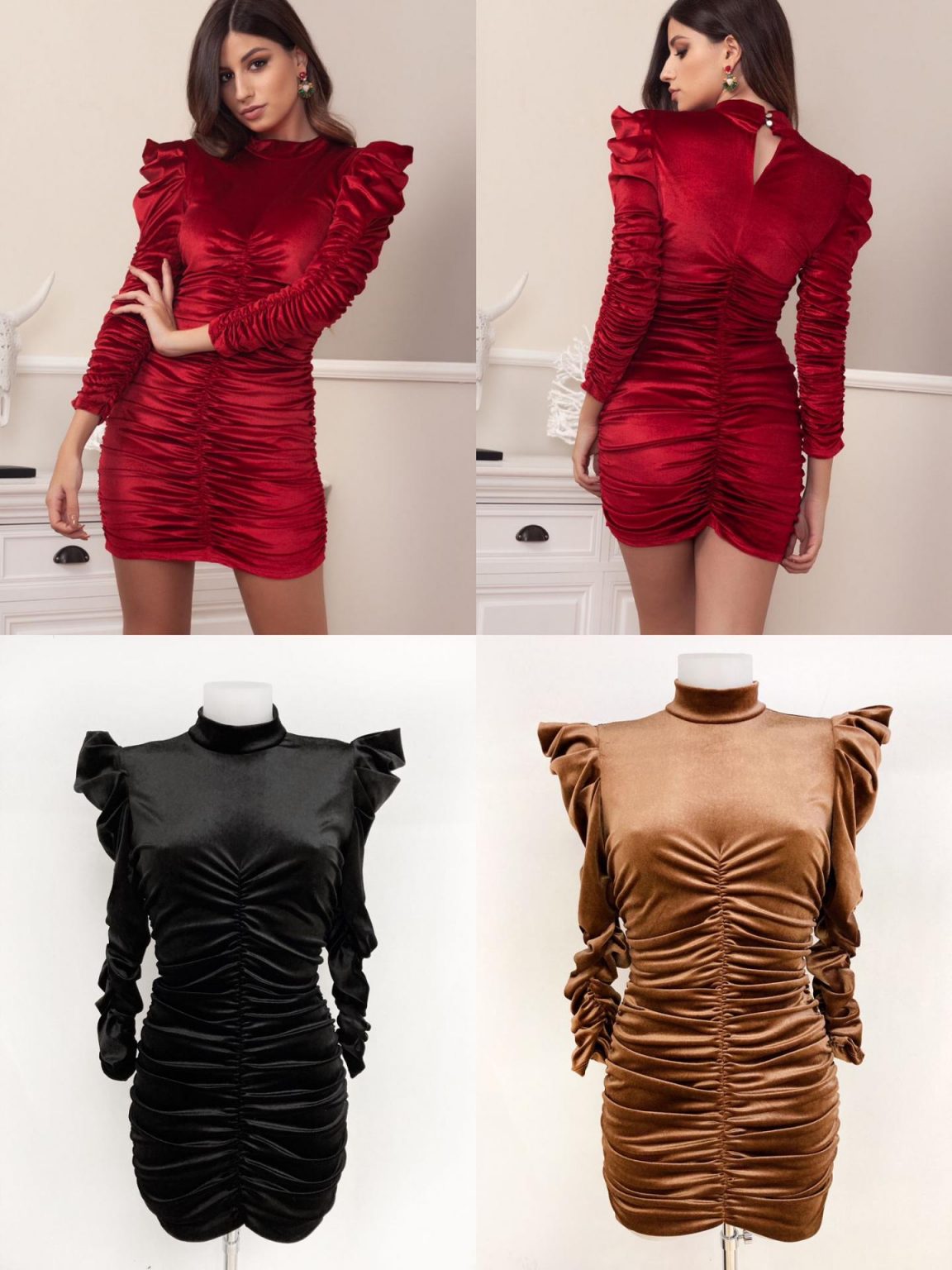 Estos vestidos de Buganco son efecto faja y elegantes, ideales para ...