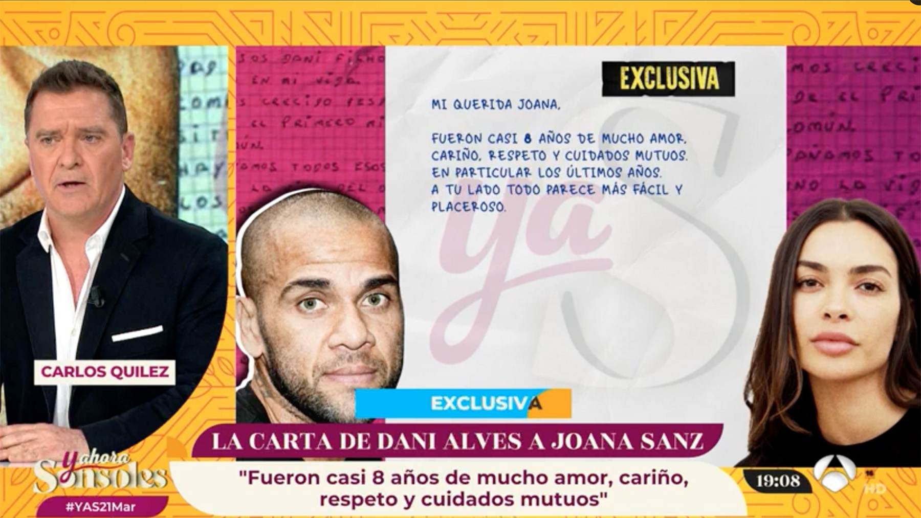 La contundente carta de Dani Alves a Joana Sanz desde la cárcel