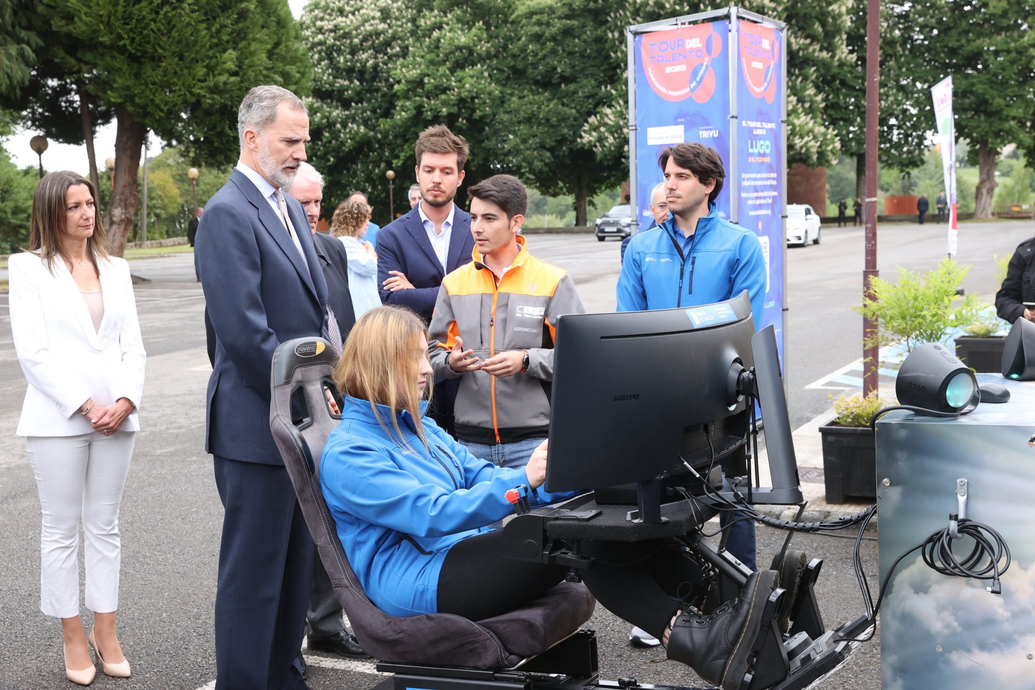El baño de masas del Rey Felipe en Lugo antes de viajar a Londres