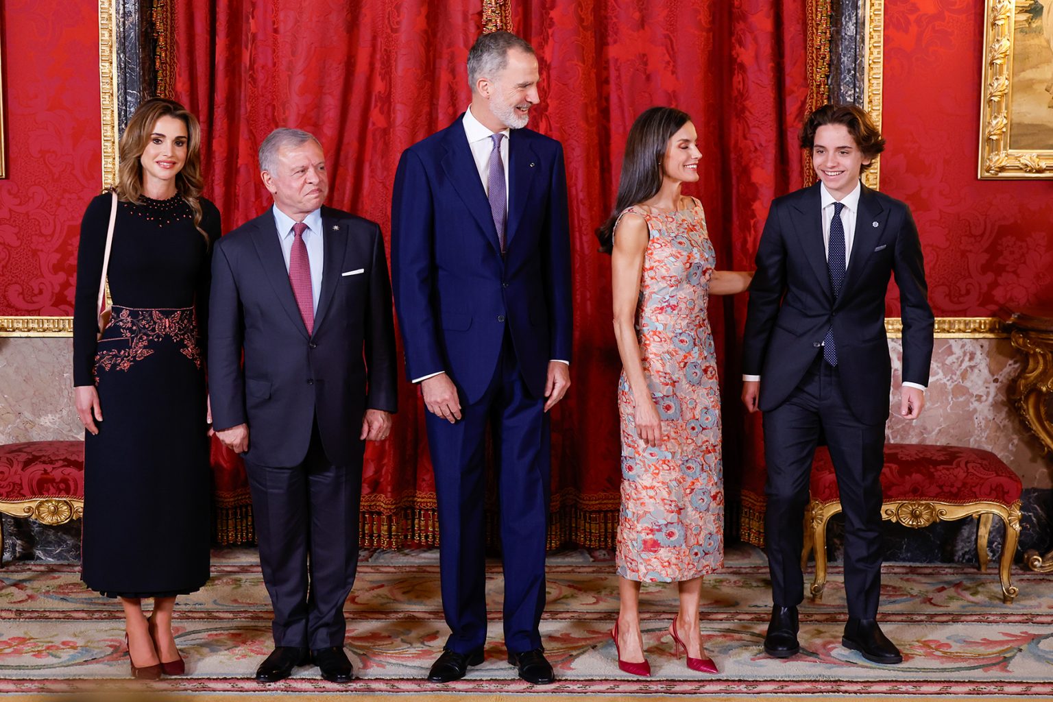 Los Reyes celebran 9 años de reinado con Rania y Abdalá de Jordania y ...