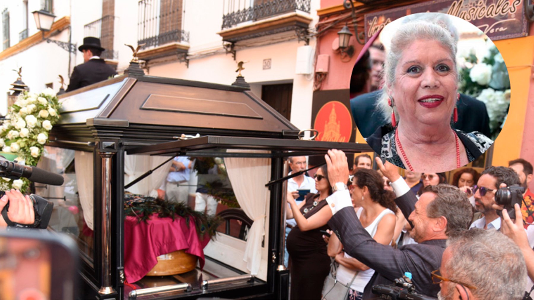 El último adiós a María Jiménez paraliza las calles de Sevilla