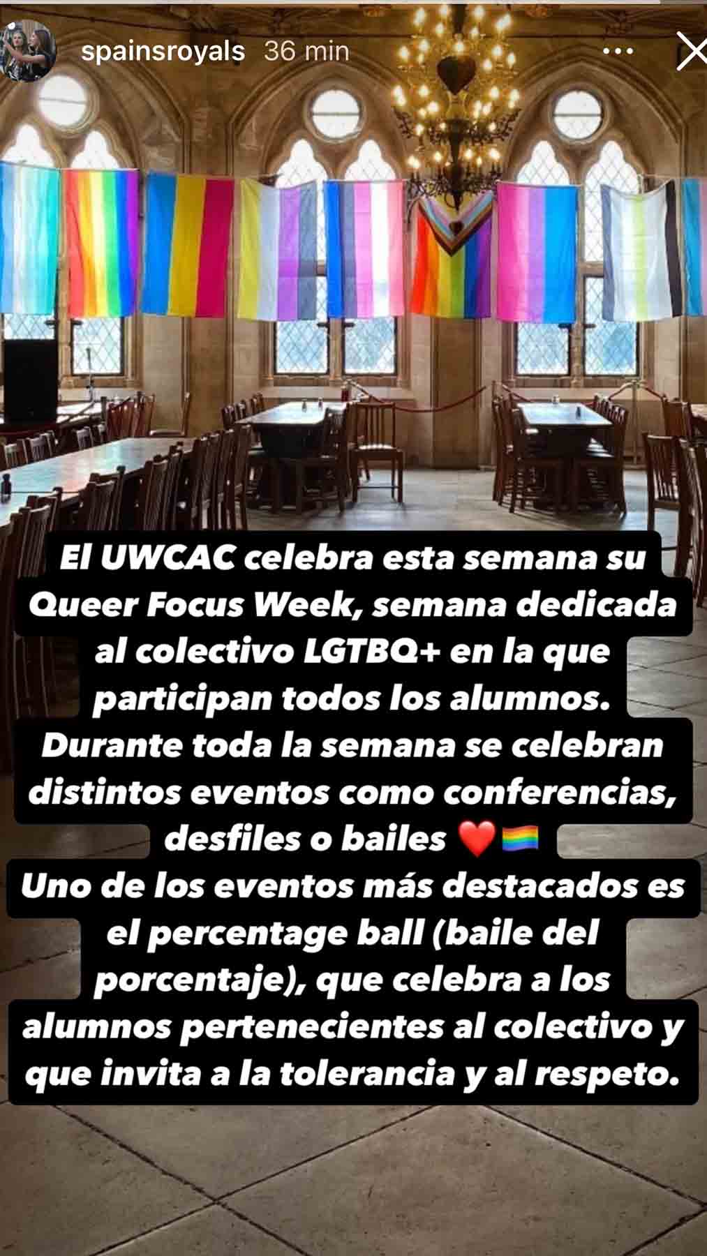 El colegio de la infanta Sofía en Gales celebra la 'Queer Week'