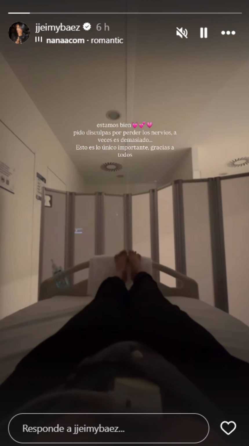 Jeimy Báez, hospitalizada tras revelar que Yulen Pereira es el padre de su hijo