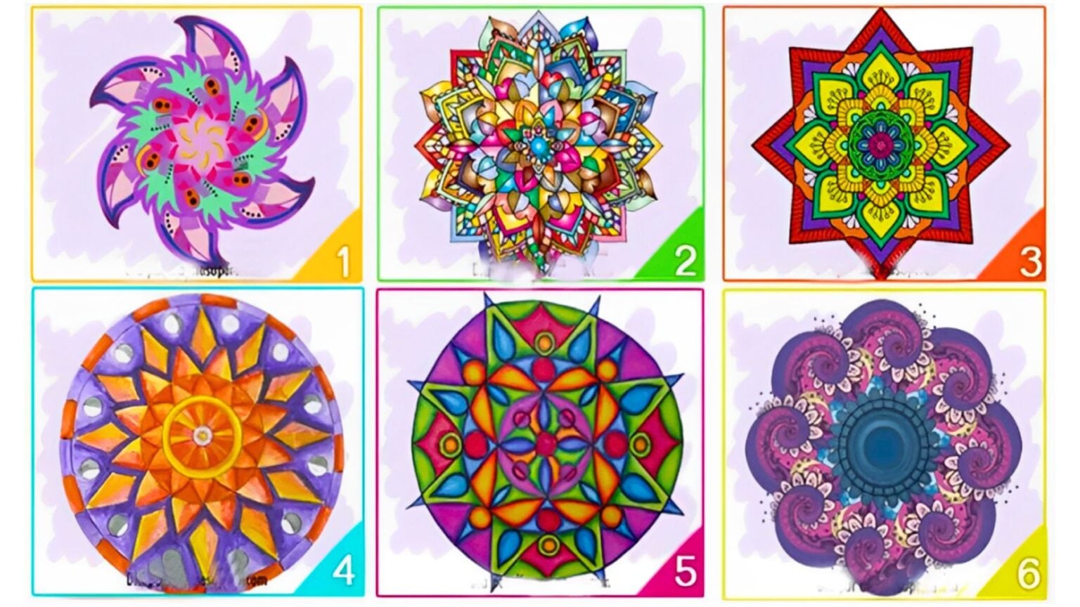 Viral psychological test: Choose a mandala and find your hidden power ...