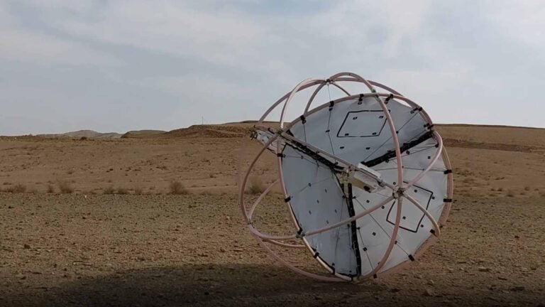 A Mars rover with no wheels or fuel was tested in a desert, and its ...