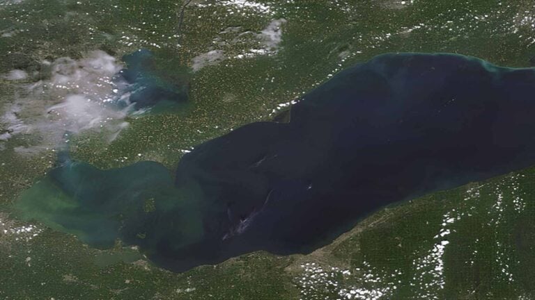 One of the world’s largest salt mines sits beneath Lake Erie, an ...
