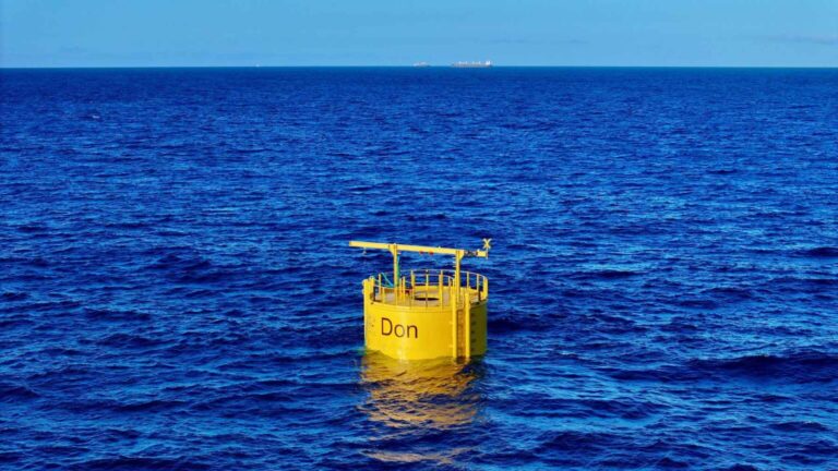 A floating ocean platform is generating electricity 24 hours a day, and ...