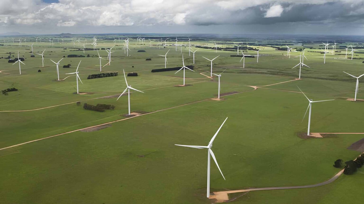 A huge wind farm cleared a green hurdle by lifting turbine blades above ...